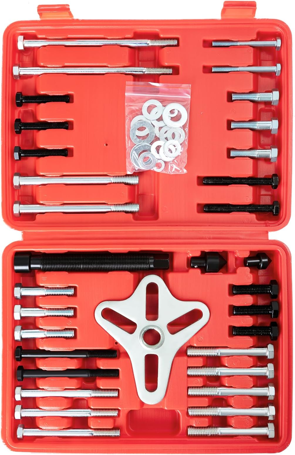 Amazon.com: Bicos 46pcs Harmonic Balancer Puller Set Crankshaft Pulley ...