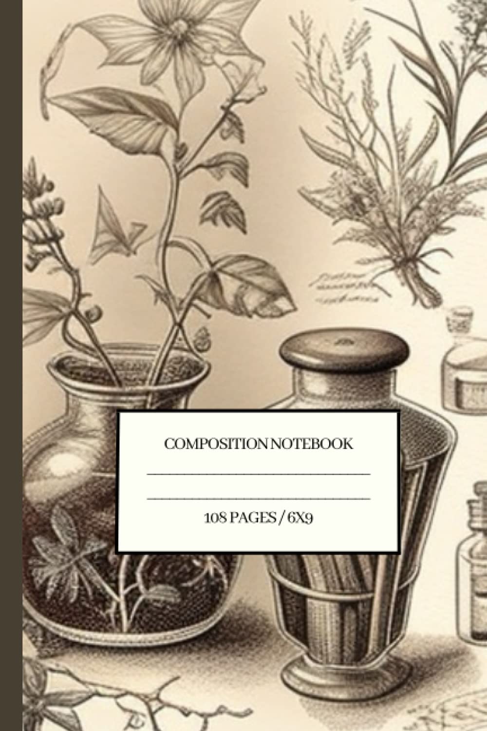 Botanical Potions and Herbs Notebook Vintage Style Old Aesthetic ...