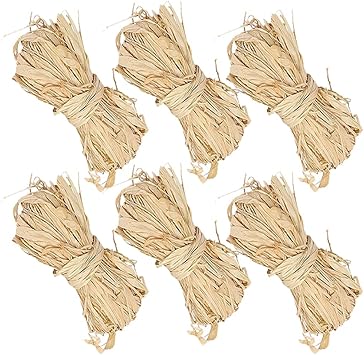 Ymopd Natural Raffia Ribbon Bundles - Ideal for Gift Wrapping ...