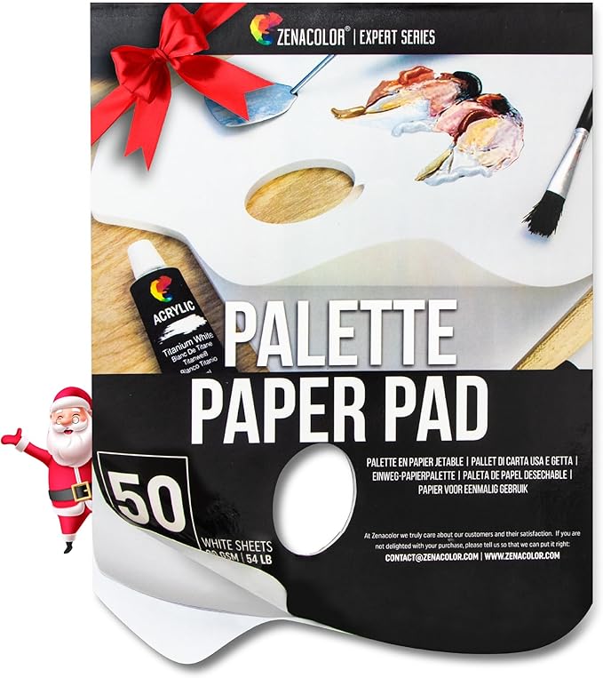 Amazon.com: Zenacolor - Paper Palette Pad - 50 Removable and Disposable ...