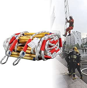 Fire Escape Rope Ladder for Window and Balcony, 2-8 Story Safety Rescue ...
