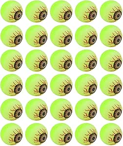Vriusi 30pcs Halloween Eyeballs, Small Bouncy Balls Halloween Bag ...