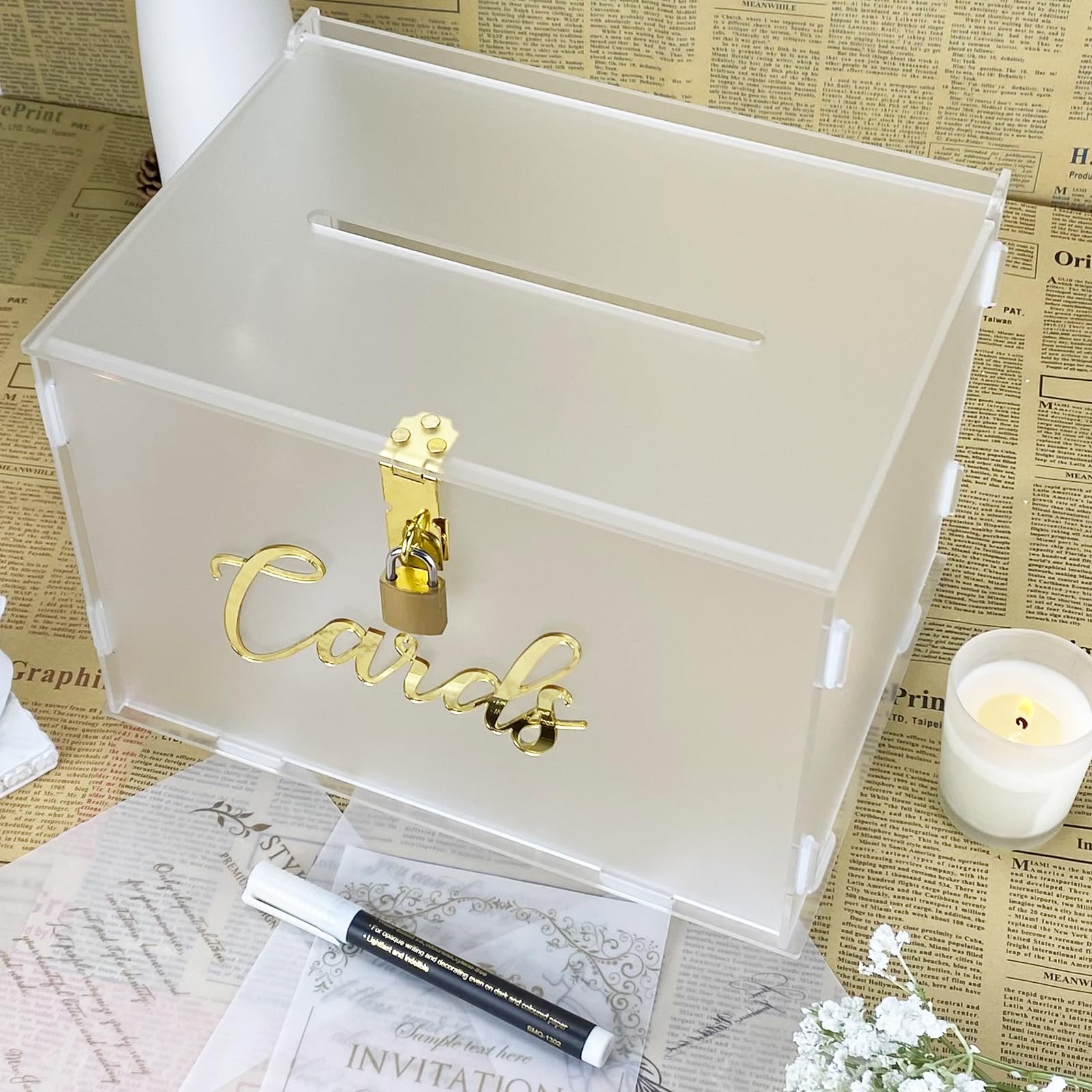 Wedding Card Box With Pen DIY | Dollar Tree Wedding Bling Card Box