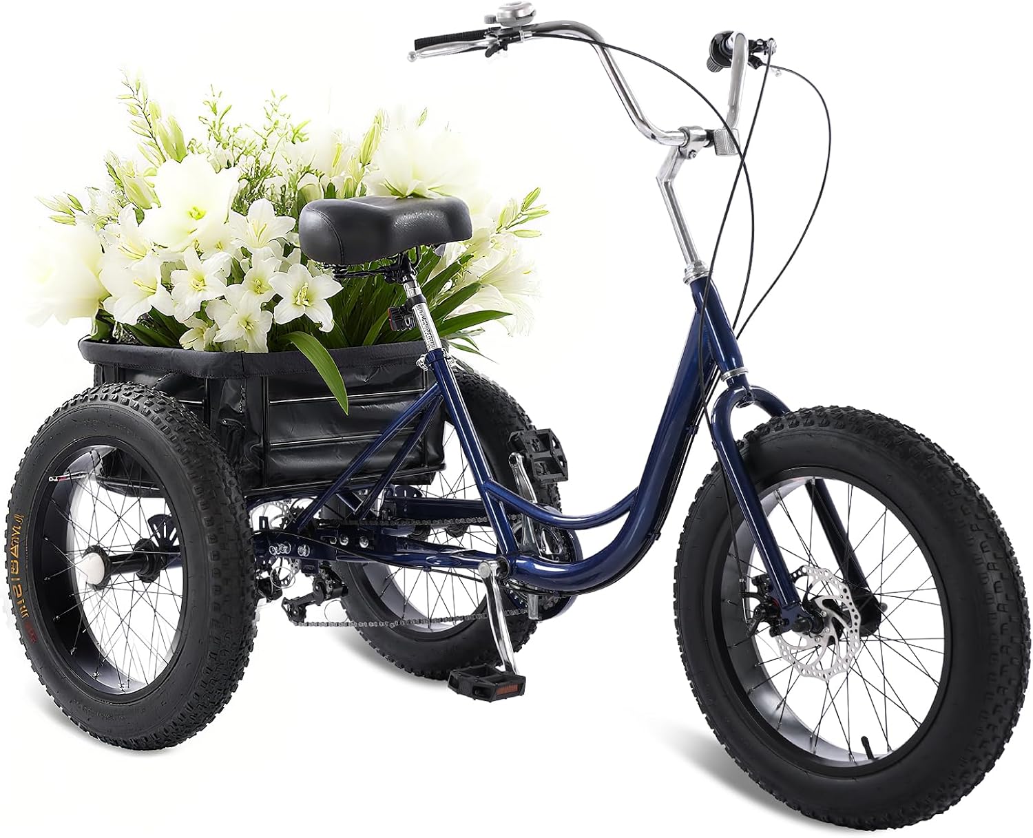 Amazon.com : Thalorus Adult Tricycle, 20-Inch Fat Tire All-Terrain 3 ...