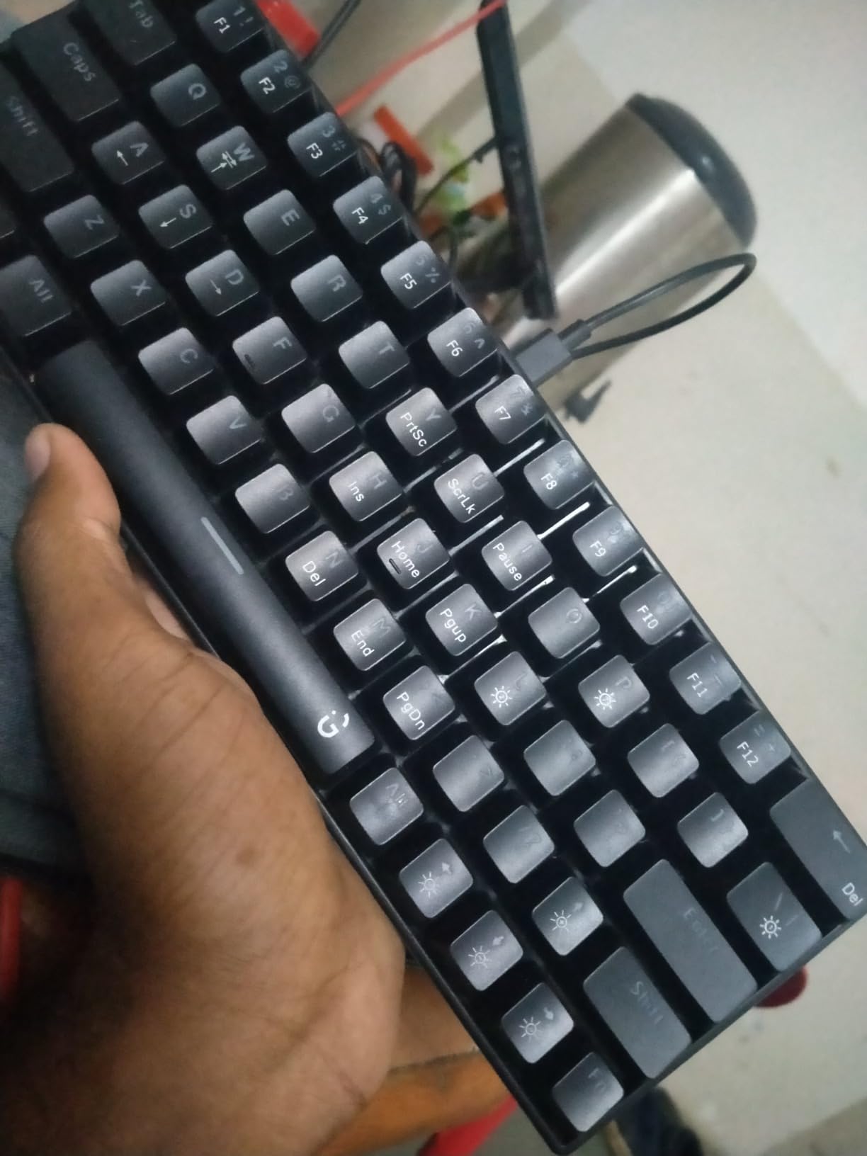 Amazon.in: Buy iGear Raptor 60% Wired RGB Gaming Keyboard, 63 Keys ...