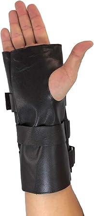 Amazon.com: Bane Glove Tdkr Costume Wrist Protector Sheep Skin Brown ...