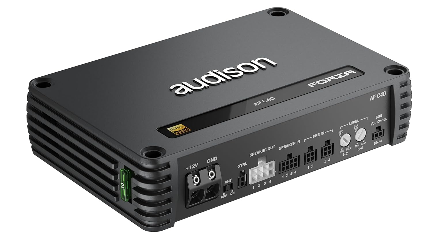 Amazon.com: Audison AF C4D 4-Channel 90W x 4 Class D Amplifier ...