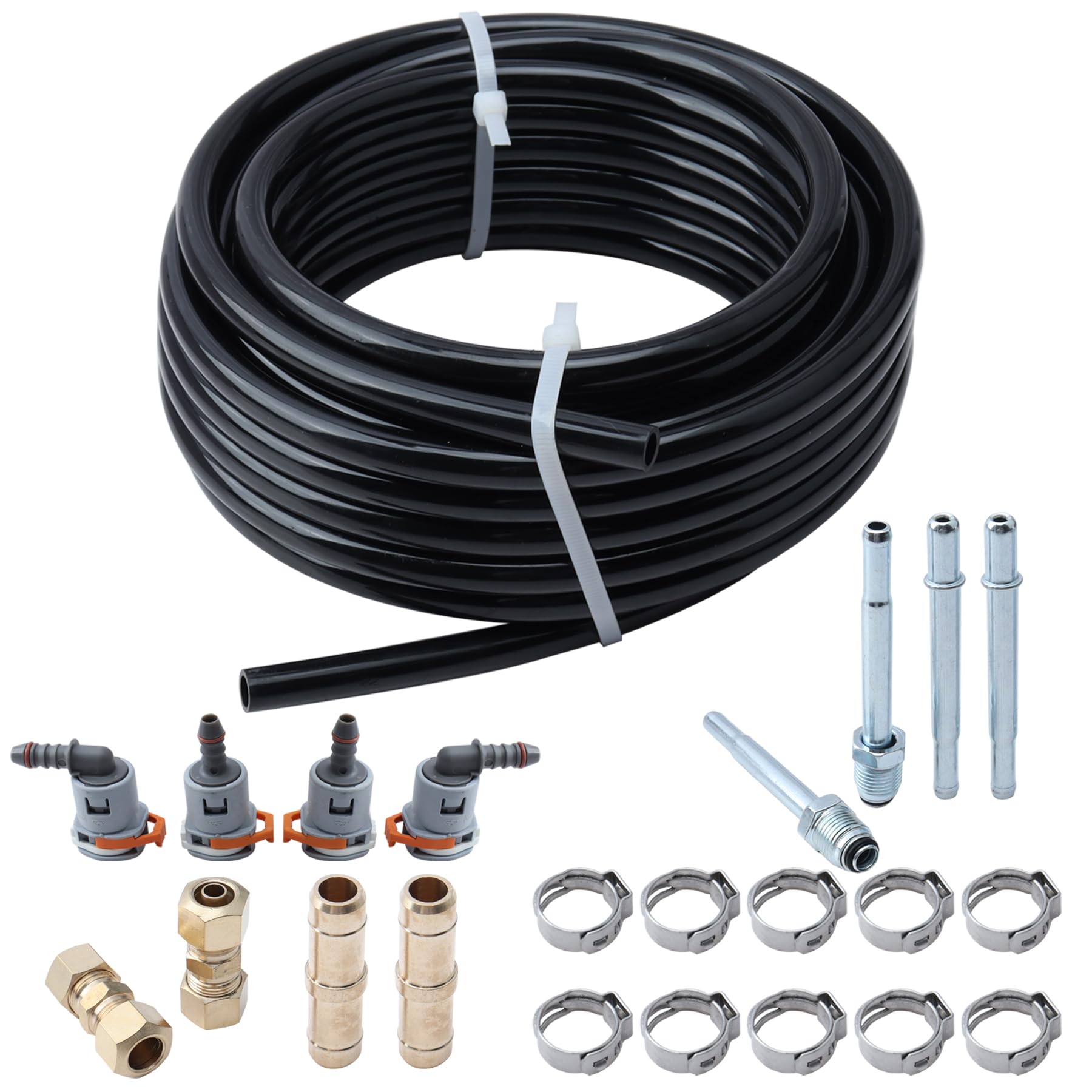 Amazon.com: FLK-38 Fuel Line Repair Kit - 3/8" Fuel Line Repair Kit - 3 ...