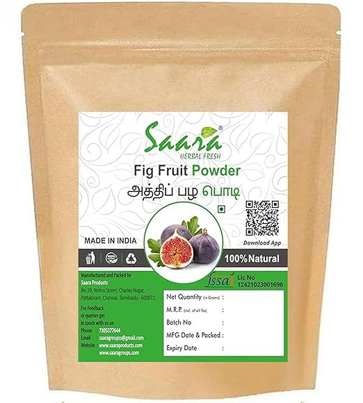 Saara HERBAL FRESH Athi Pazham Powder, 100g, Aththi Chakka, Anjeer ...