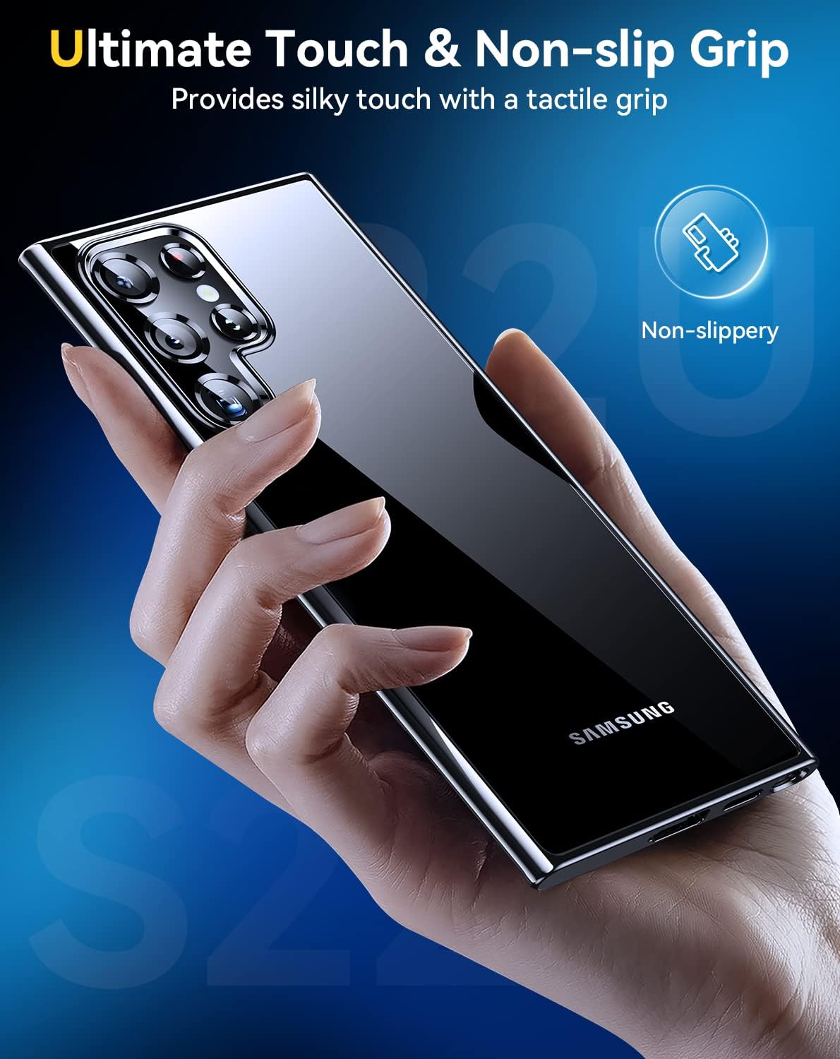 Humixx Funda diseñada para Samsung Galaxy S22 Ultra, no amarillea ...