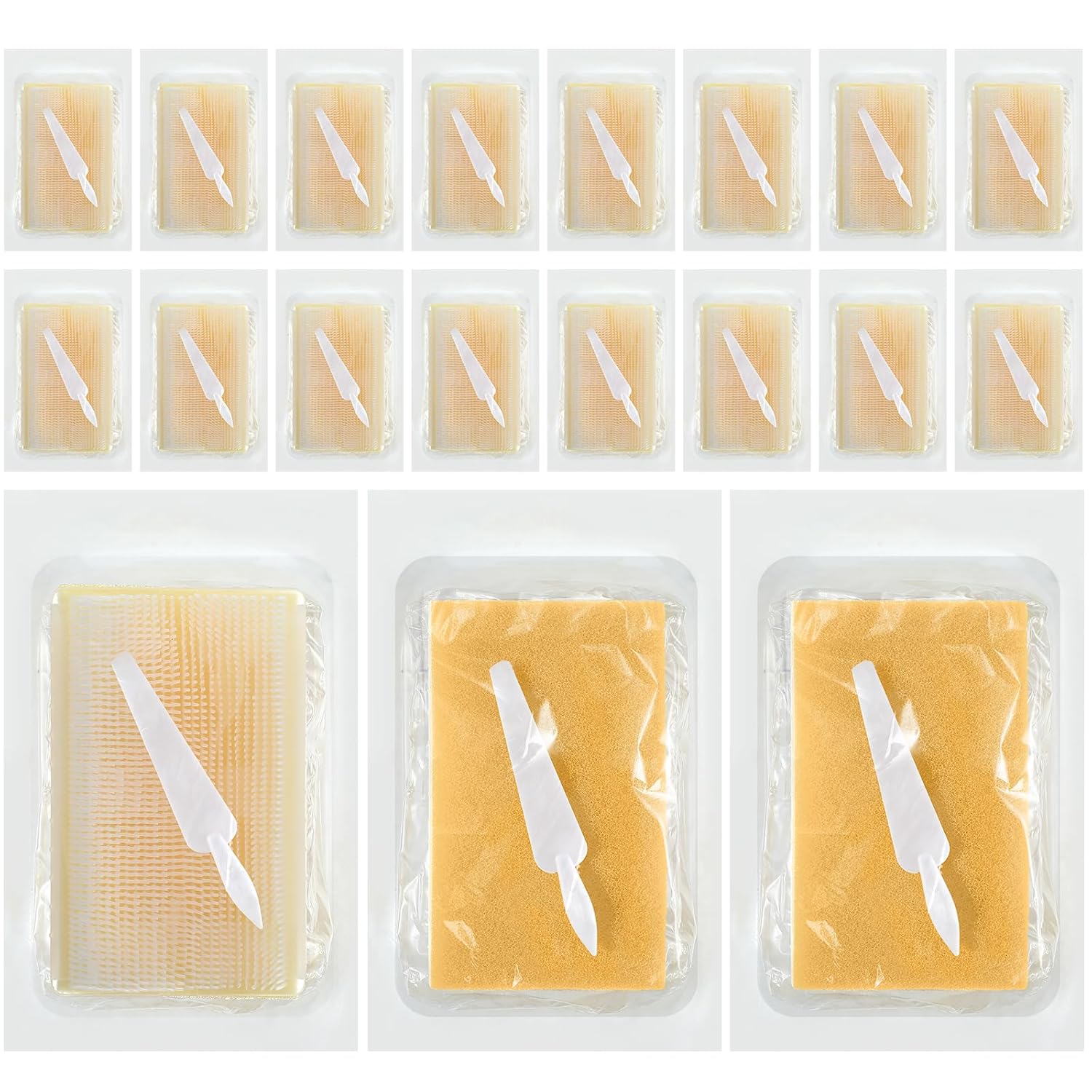 Amazon.com: Reallnaive 50 Pcs Surgical Hand Scrub Brush with Sponge ...