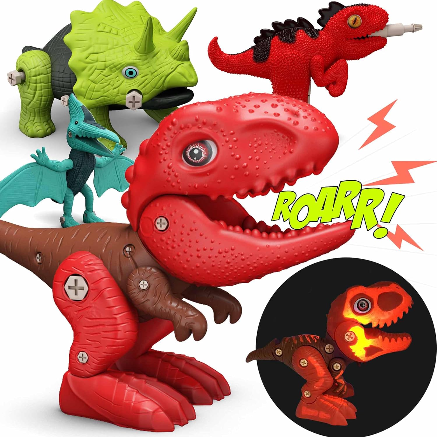 Amazon.com: Take Apart Dinosaur Toys for Kids - Fun and Educational ...