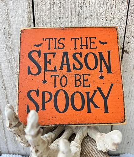 Amazon.com: Tis the season to be spooky Halloween fall home decor ...
