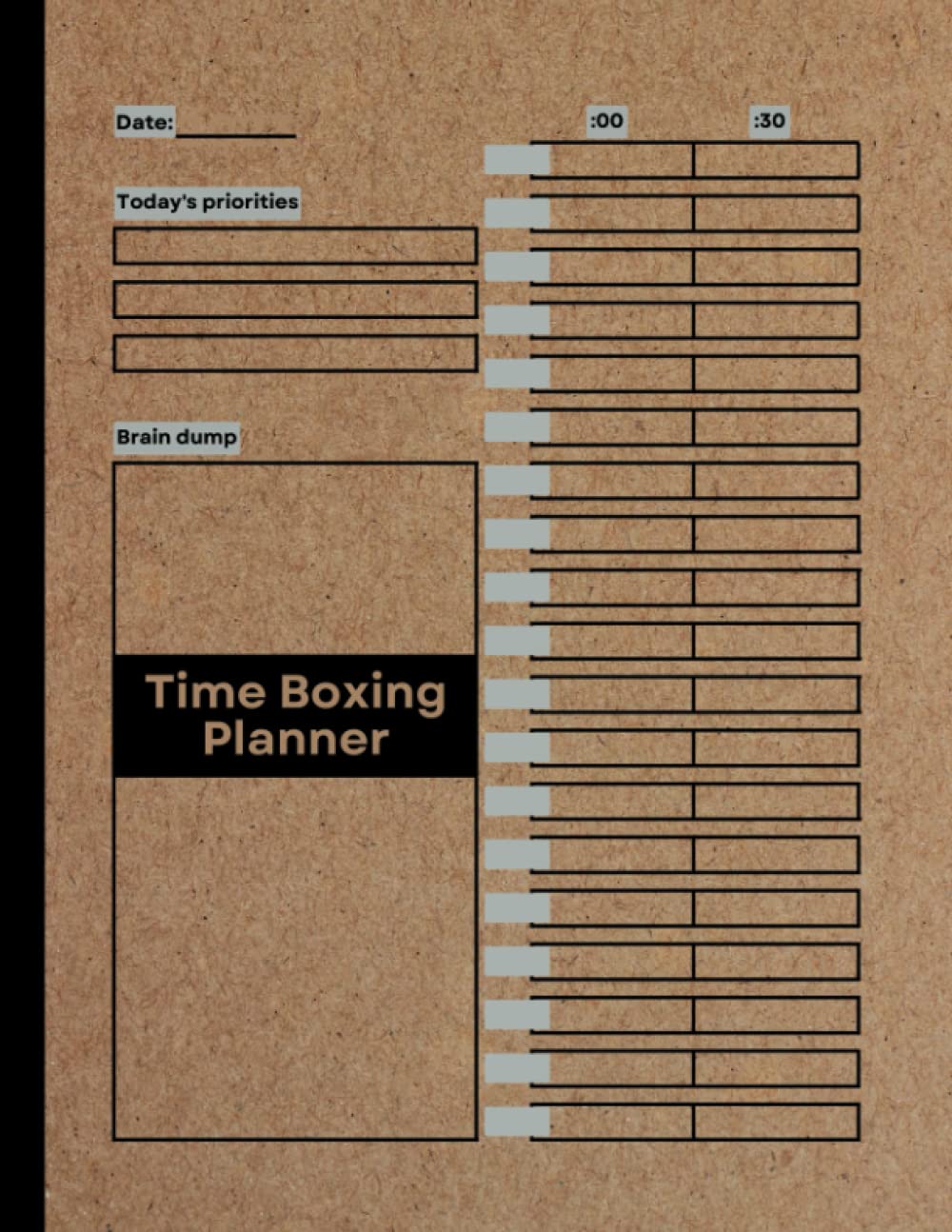 Giant Time Boxing Planner: Undated Daily Time Block Planner, To-Do List, Time Management ...