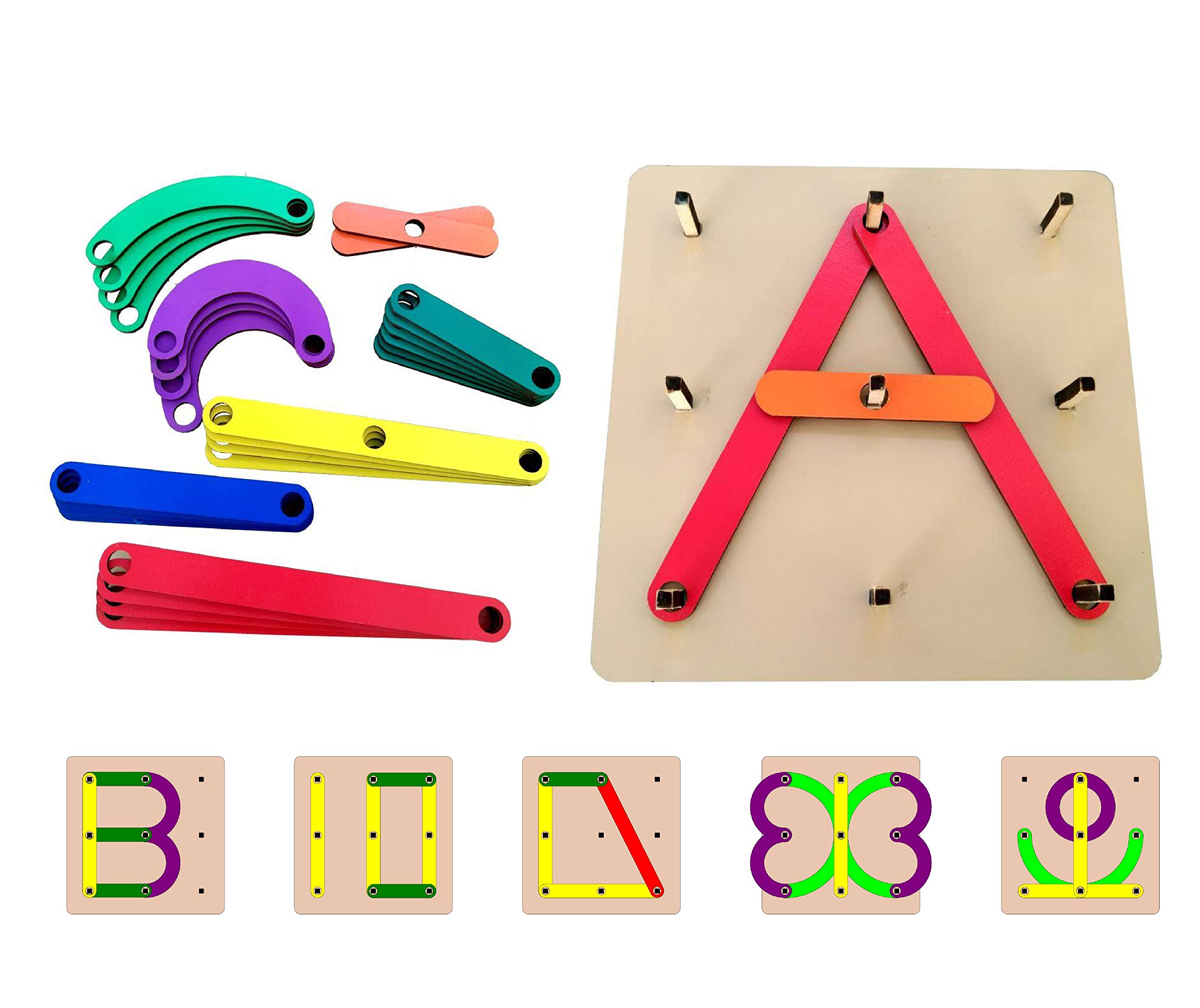 GYANOTOY Wooden Alphanumeric Puzzle- This engaging educational toy ...