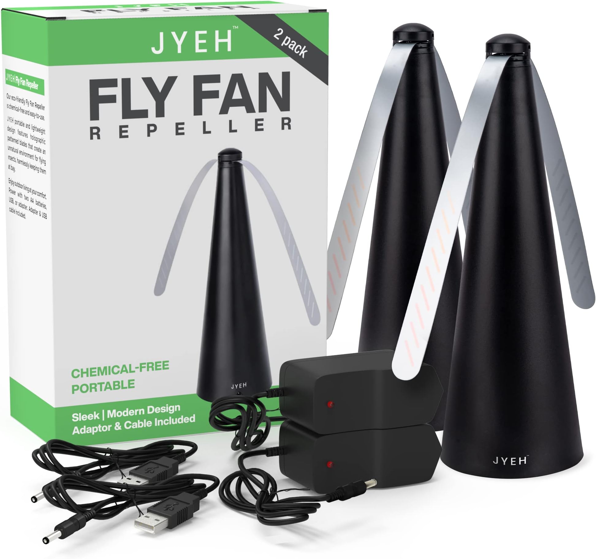 Amazon.com: PIAOPIAONIU 2 PCS Fly Fans for Tables Fly Fan for Patio ...