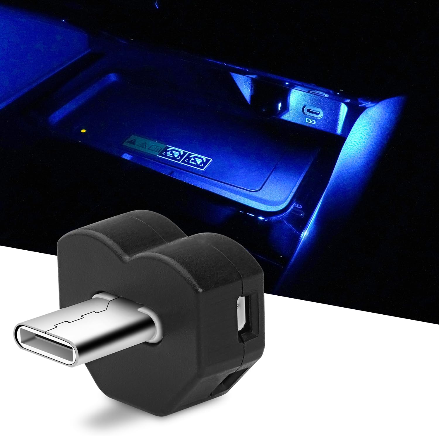 Amazon.co.jp: CARVANTA LEDライト Type-C LEDライト8色 RGB イルミネーション照射方向切替 メモリー機能 ...