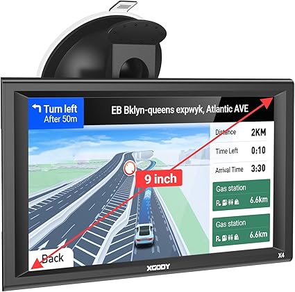 Xgody Sat Nav 9 Inch, Sat Navs For Cars Uk 2023 Truck Hgv Lorry ...