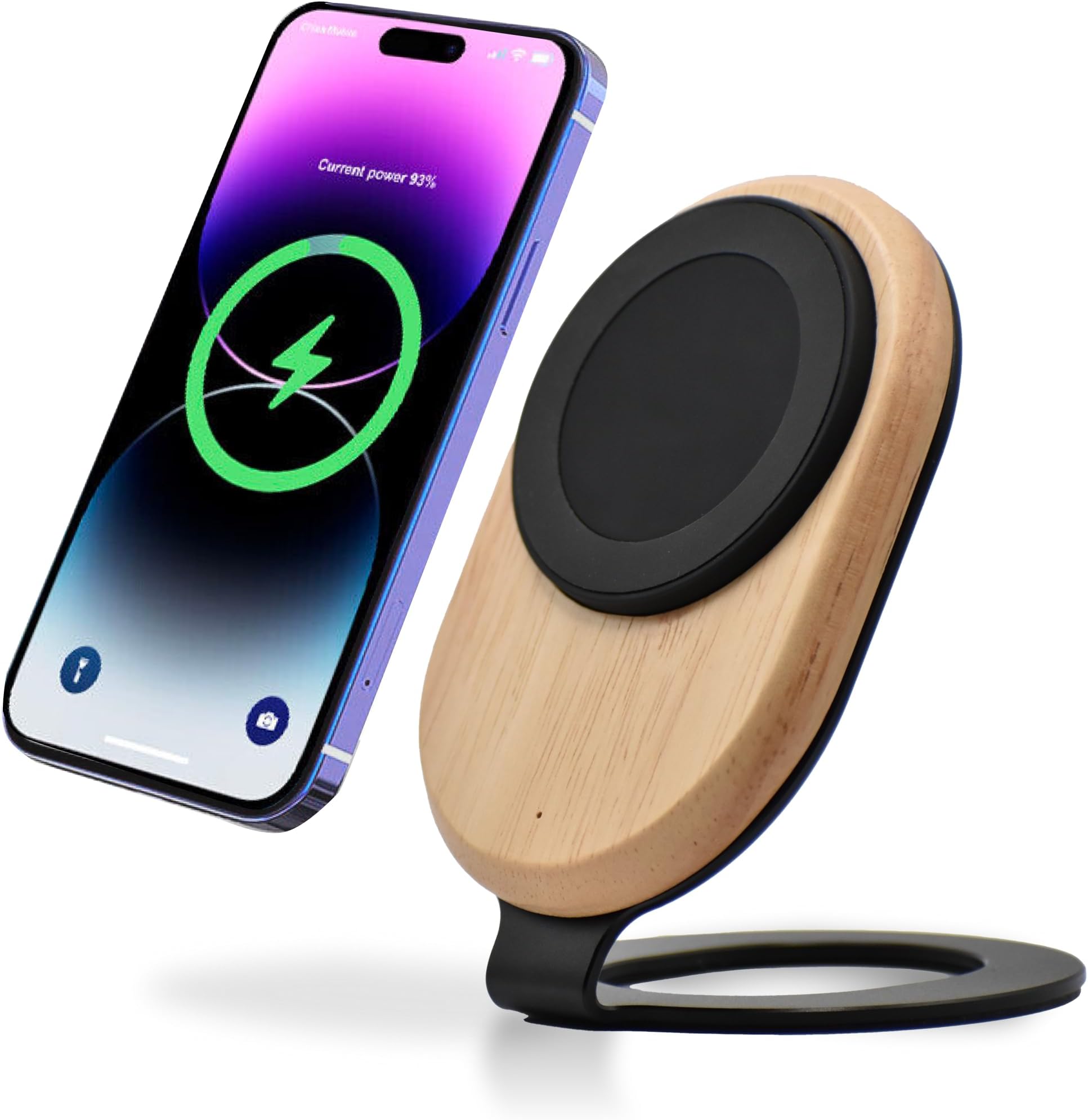 Amazon.com: ARK Solid Wood MagSafe Stand Magnetic Wireless Charging ...