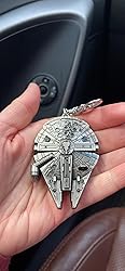 Amazon.com: Disney Star Wars Millennium Falcon Pewter Key Ring,Silver ...