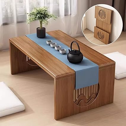 Japanese Floor Table, Folding Altar Table, Low Coffee Table for Sitting ...
