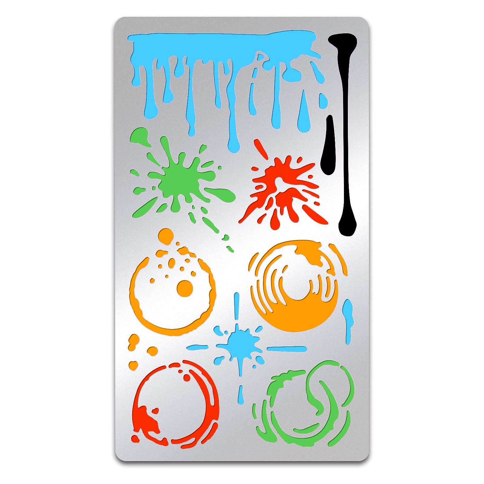 Snapklik.com : INFUNLY Stain And Splatter Stencils Kit