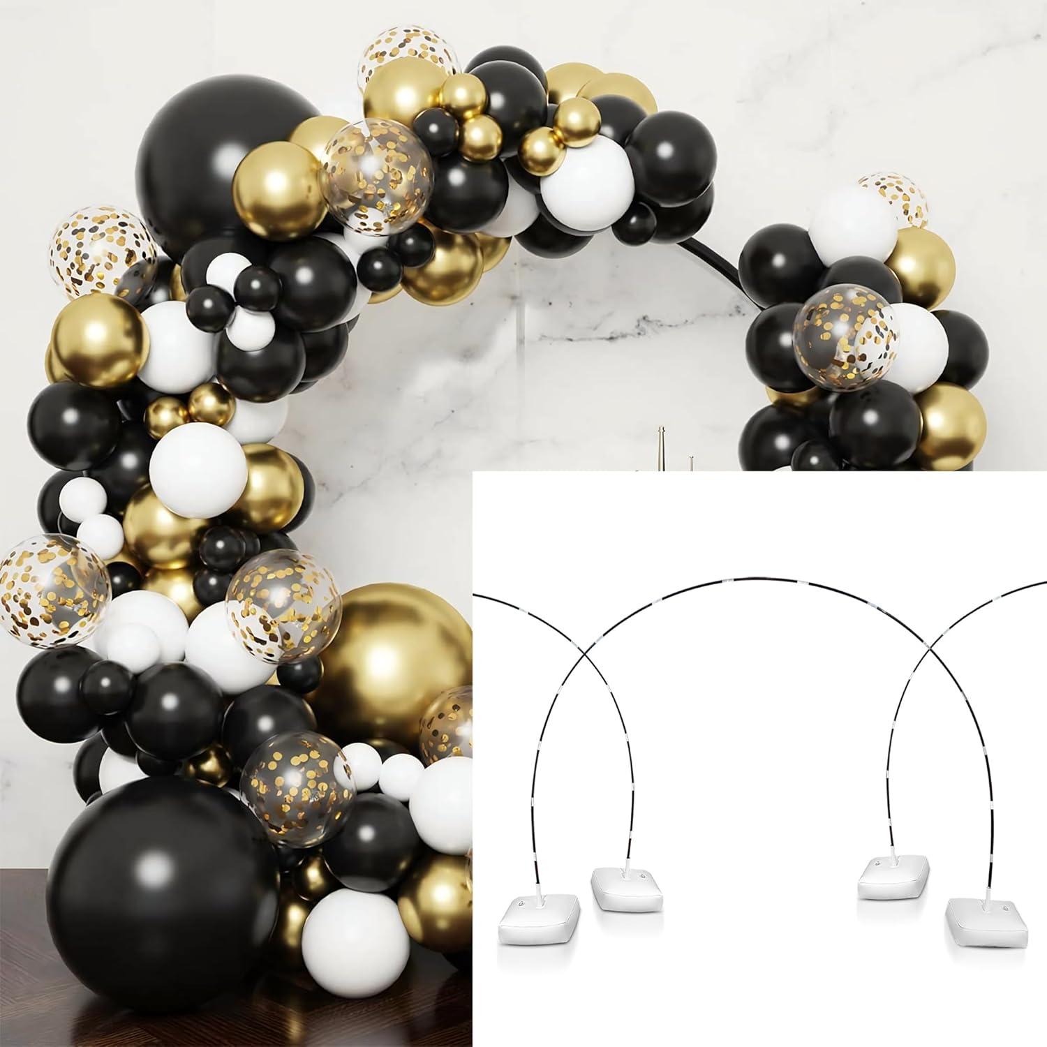 Amazon.com: Balloon Arch Kit, Balloon Arch Stand with base, 9FT Height ...