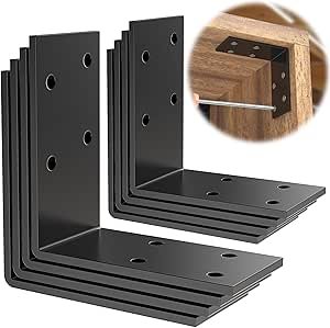 Amazon.com: KOMOHOM 1.5x3x3 Inch Galvanized L Bracket,8PCS 90 Degree ...