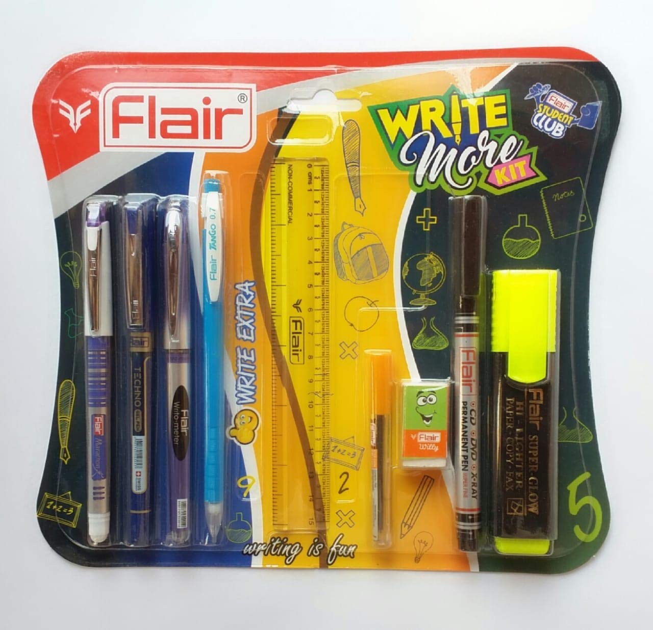 FLAIR Write More Kit (Student Club)|Blue : Amazon.in: Office Products