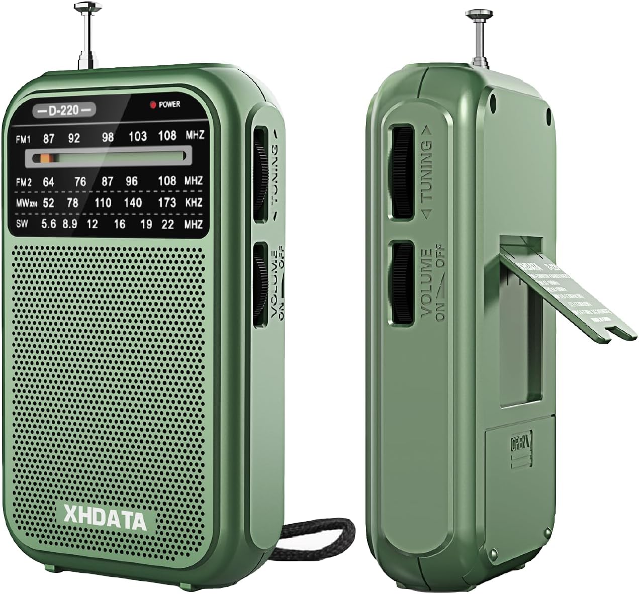 XHDATA D-220 FM Radio for Home Portable MW Shortwave Receiver Battery ...