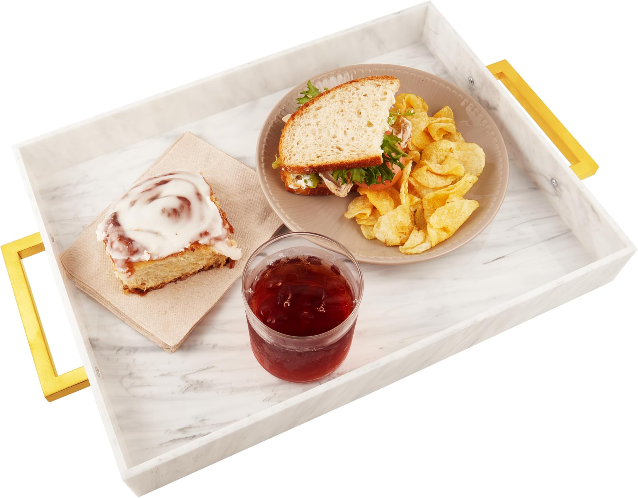 Amazon.com: mDesign Thin Marble Pastry Board, Cutting Slab Kitchen ...