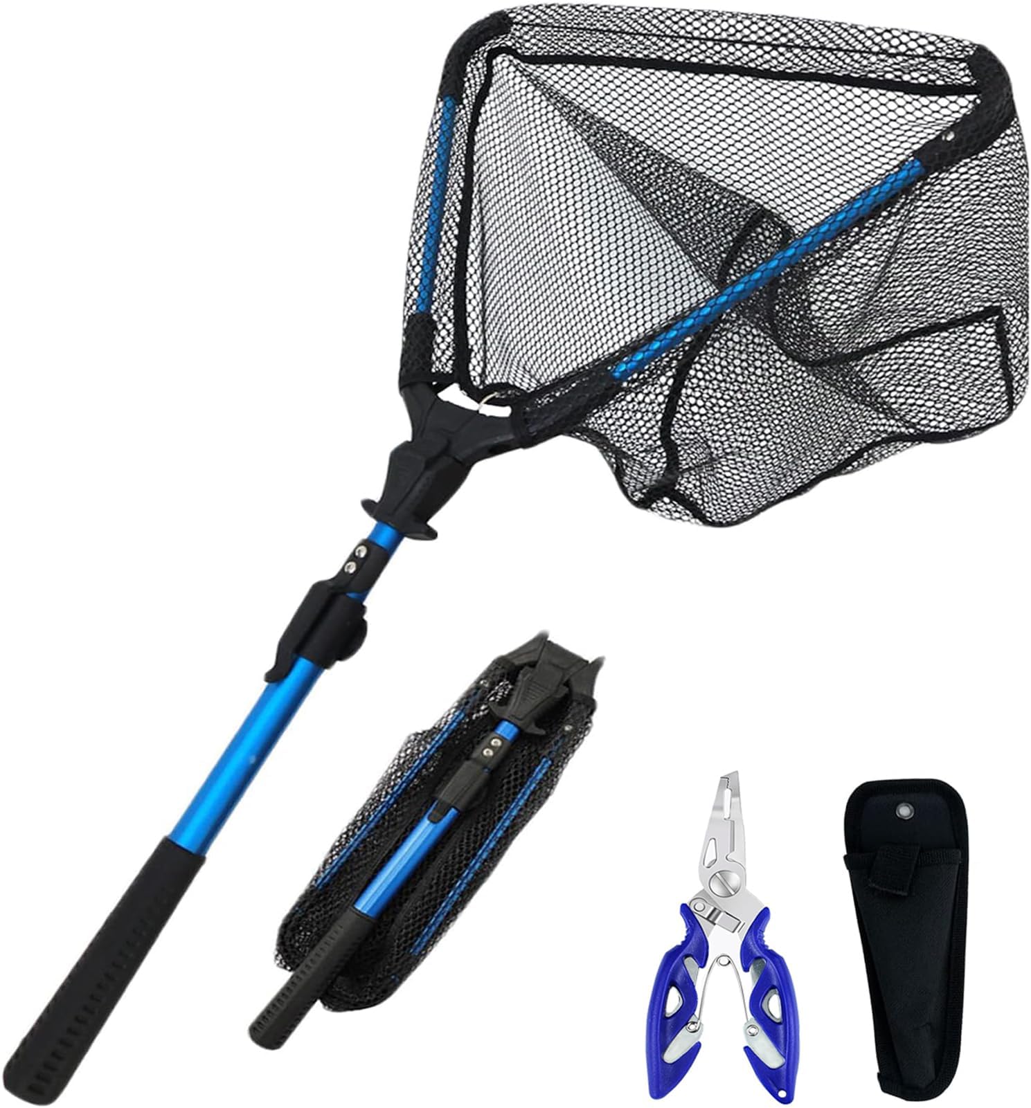 Techshining Fishing Net for Freshwater Extendable with Telescopic Pole ...
