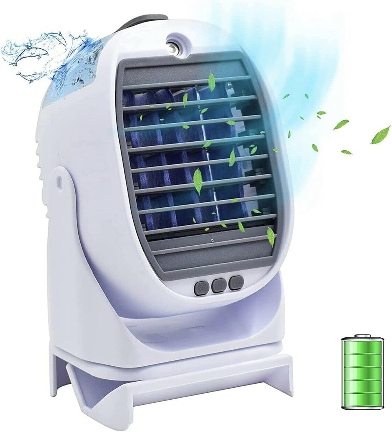 FISHTEC Mini Mobile Air Conditioner – Mist and Air Cooler – USB ...