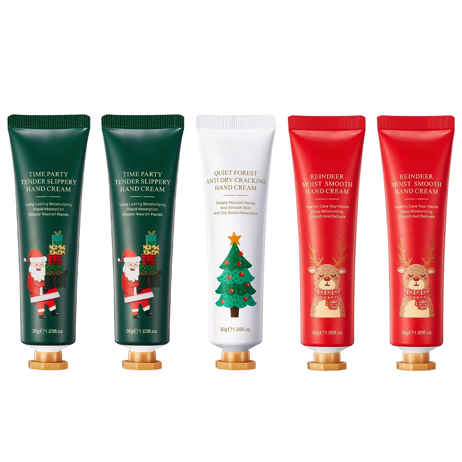 Wenrny 5 Pack Christmas Hand Cream Gifts Bulk Set - Mini Hand Lotion ...