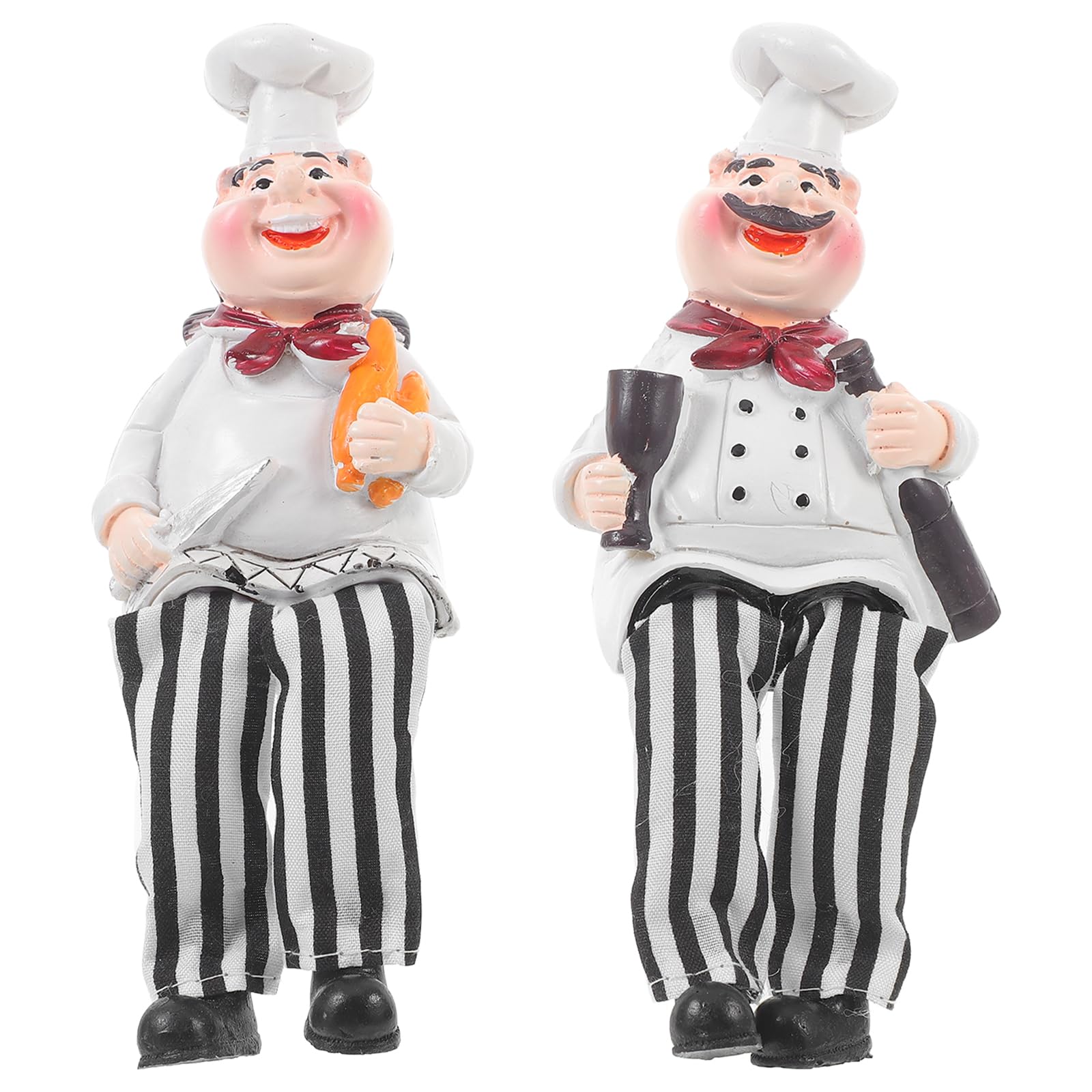 Amazon.com: BESTOYARD French Chef Figurine, 2pcs Sculpture Cook Chef ...