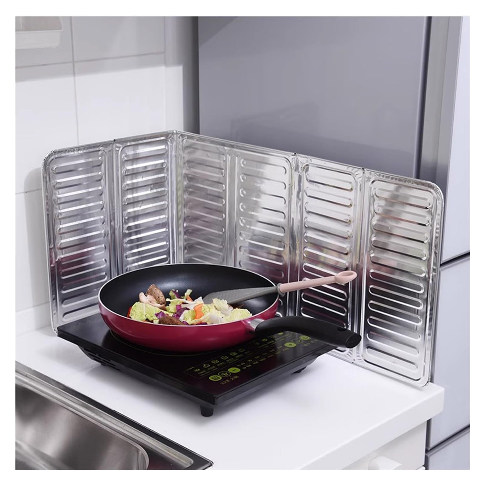 Fry Wall Kitchen Splash Guard For Stove OLG Stove Guard Splatter Shield ...