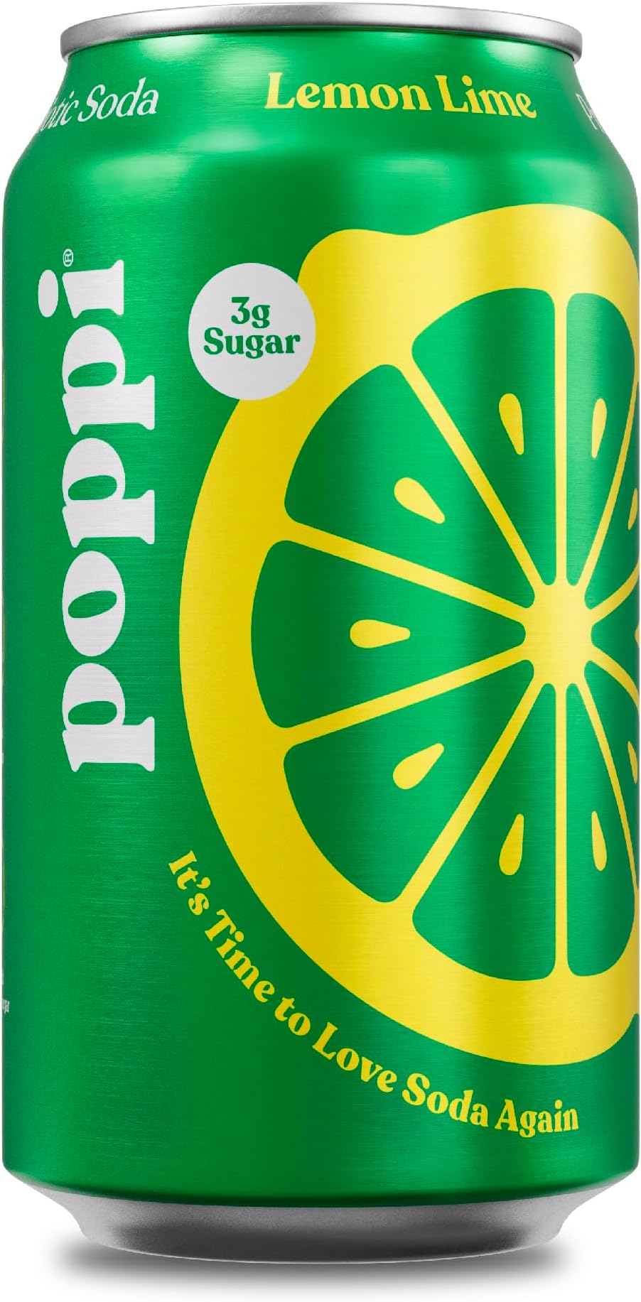 Amazon.com : Poppi Lemon Lime Prebiotic Soda Sgl, 12 FZ : Grocery ...