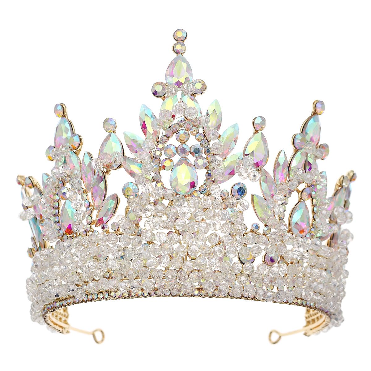 Amazon.com: Large Tiaras and Crowns for Women Crystal Tall Pageant ...