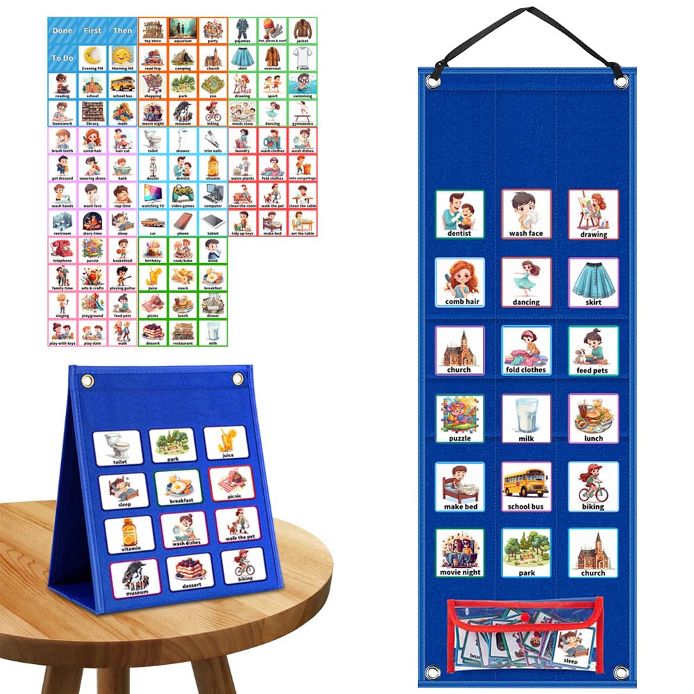 Buy HIULLENHIULLEN Visual Timetable, Daily Routine Chart for Children ...