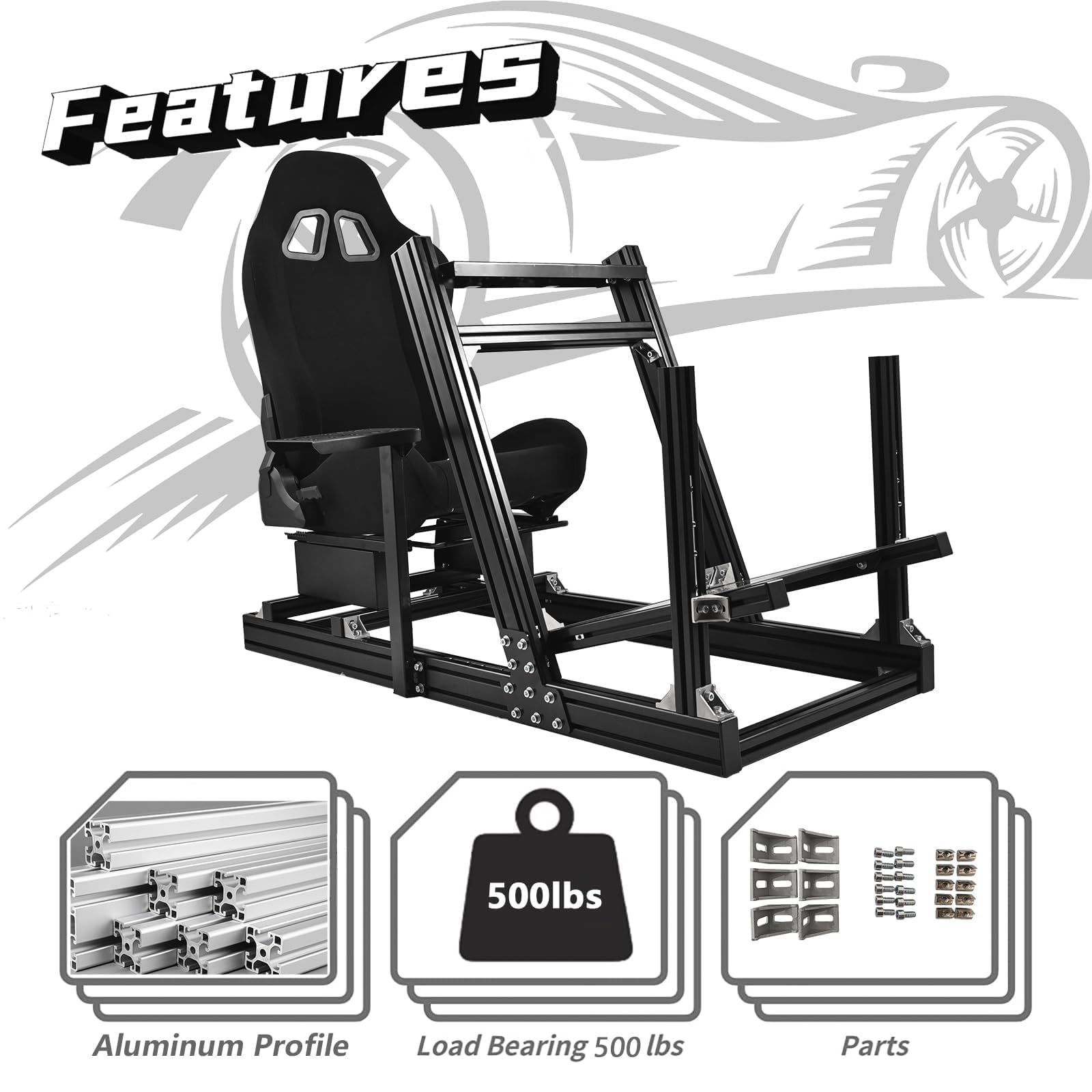 Snapklik.com : Dardoo G920 F1 Racing Wheel Stand Cockpit