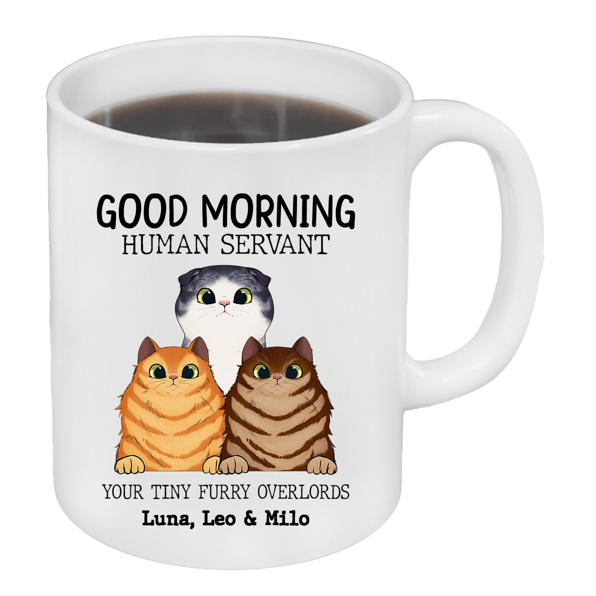 Amazon.com: Custom Cat Mug - Funny Cat Coffee Mugs, Christmas Cat Mug ...