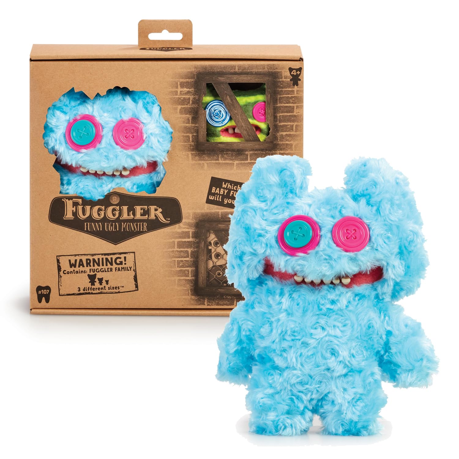 Fuggler Family Stinkface Ugly Monster with Mystery 12cm Baby Fugg Soft ...