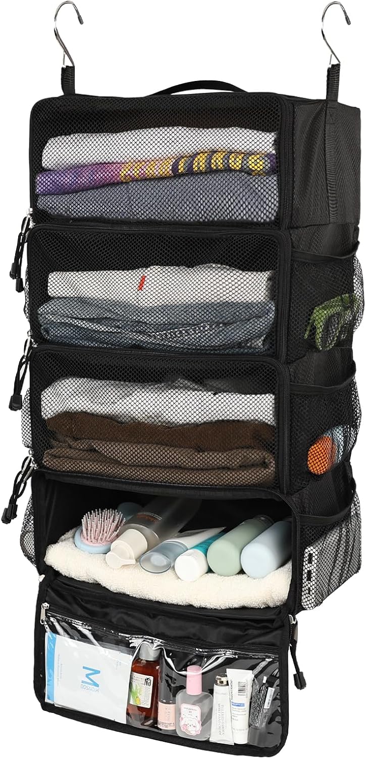 Amazon.com | Surblue Travel Hanging Packing Cubes with 2 Hooks Hanging ...