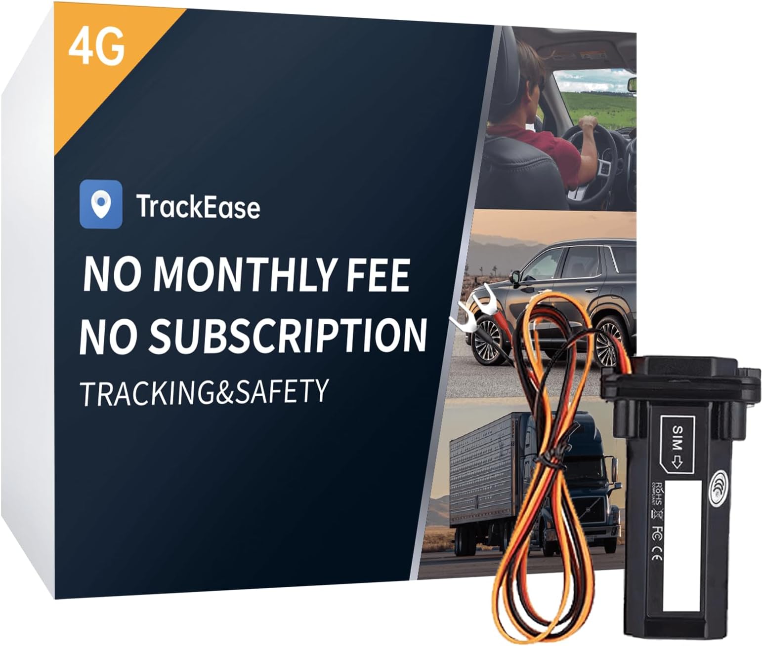 Amazon.com: Wired GPS Tracker for Vehicles No Monthly Fee, No ...