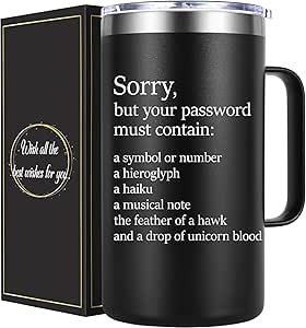 Amazon.com: Lifecapido Computer Science Gifts, Sorry Your Password Must ...