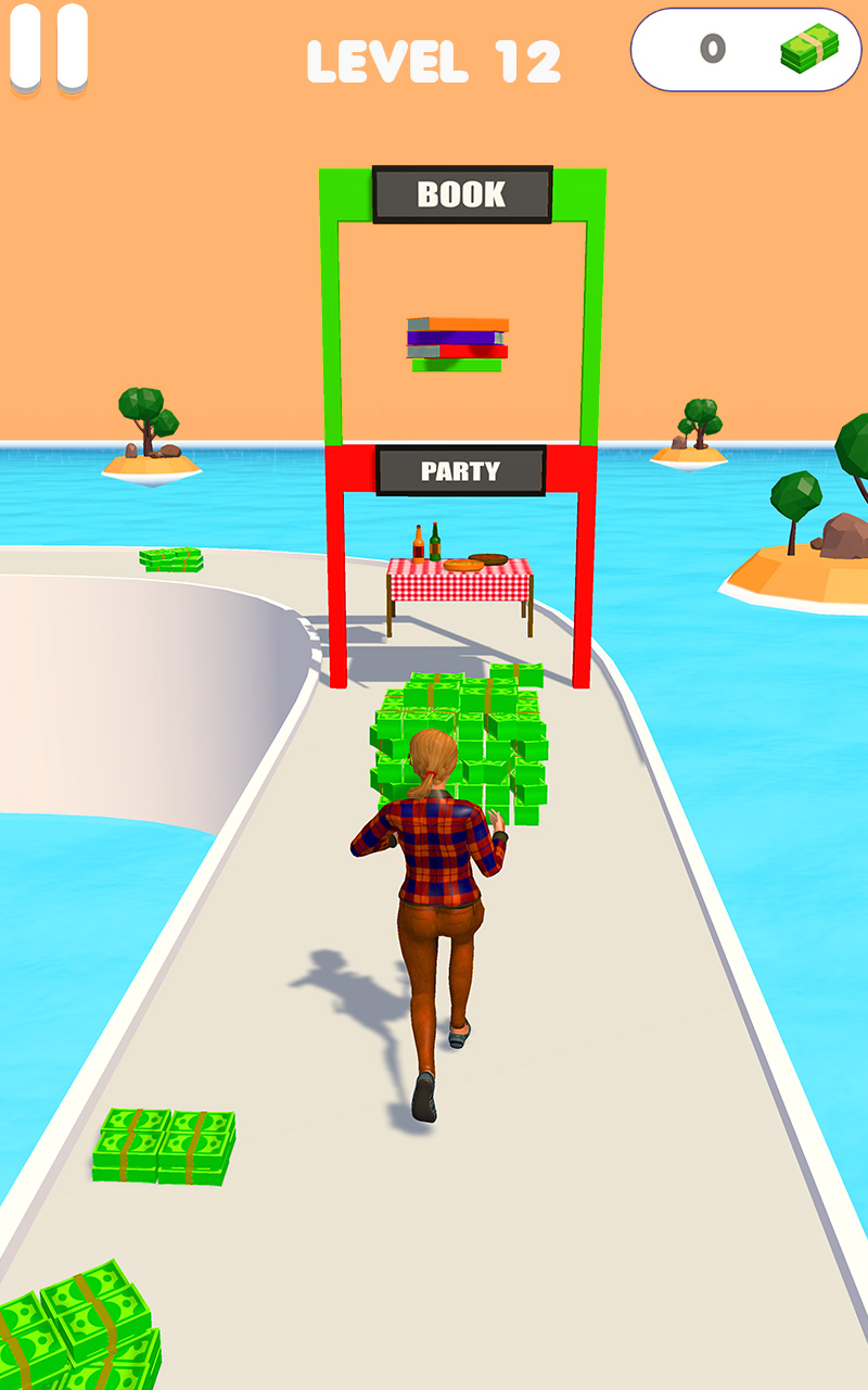 Money Race 3D Game: Girl Runner Money Run Rich Simulator - Millionaire ...