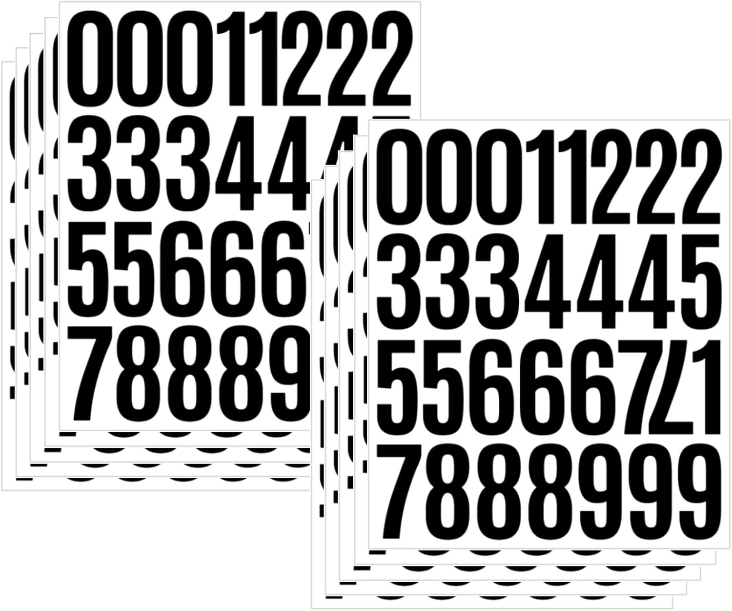 Amazon.com: Jiepuxiter 10 Sheets Vinyl Mailbox Number Stickers - Self ...