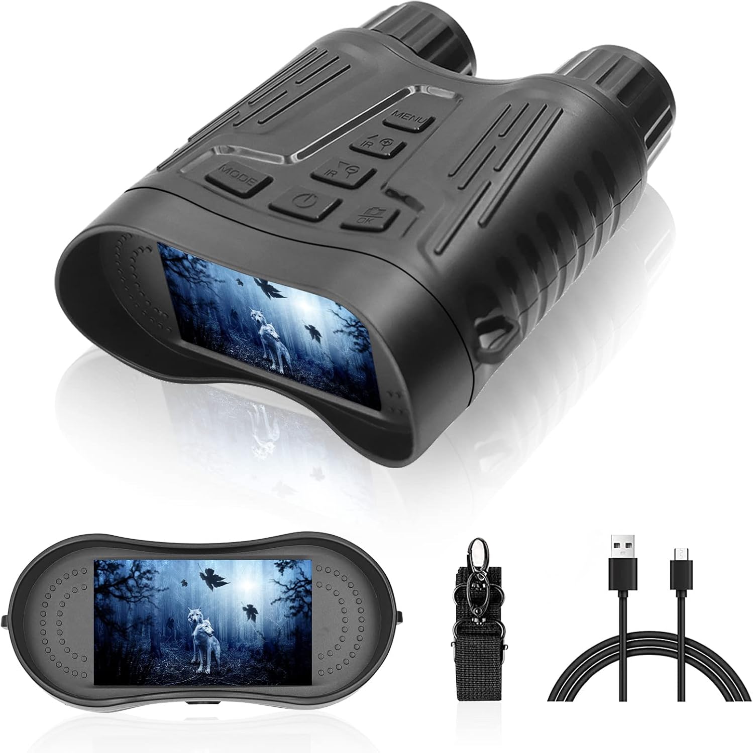 Amazon.com: Night Vision Binoculars, 4K Large Screen Night Vision ...