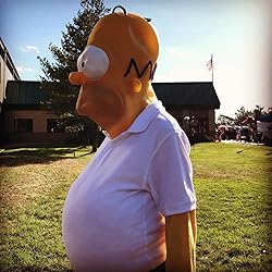 Amazon.com: Disguise Men's Homer Adult Costume Mask, Yellow, One Size ...