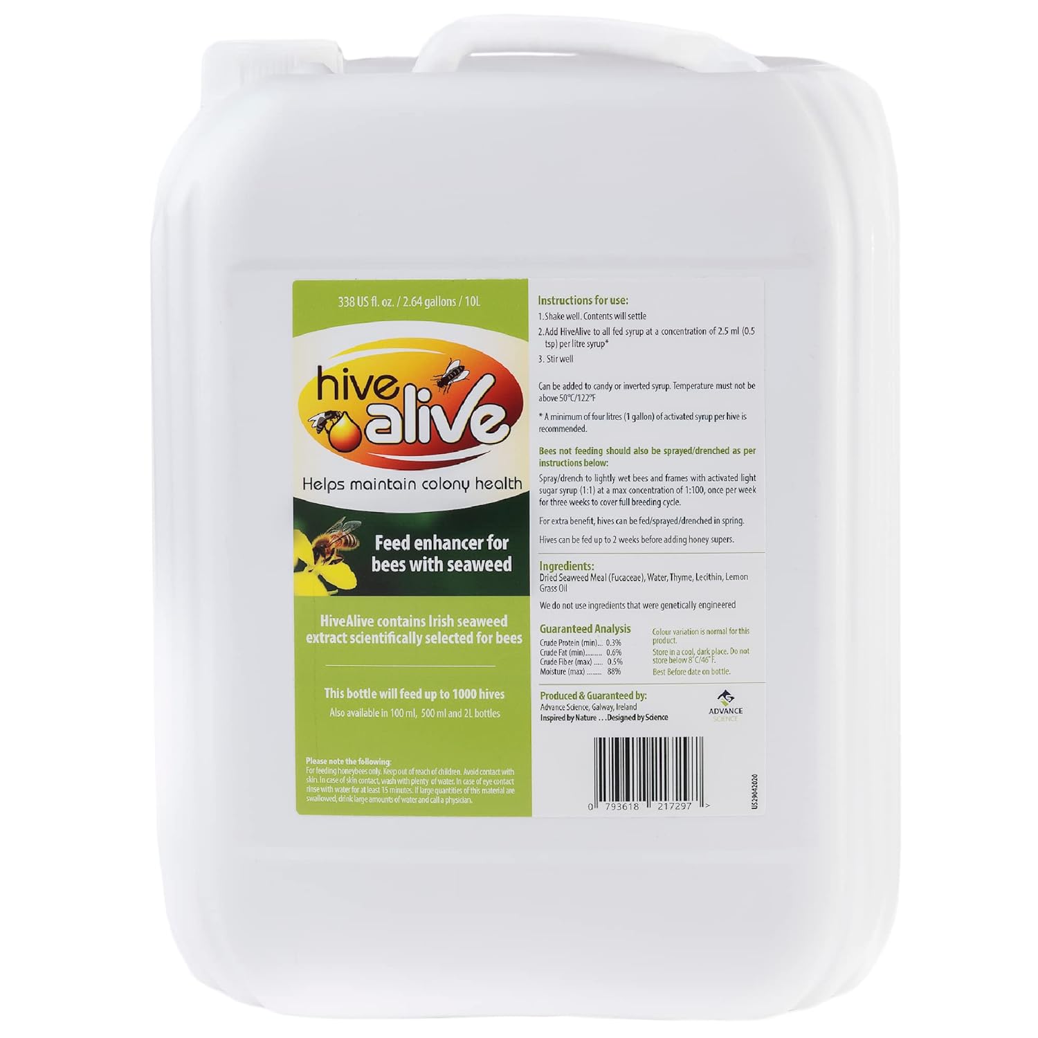 Amazon.com : HIVE ALIVE Bee Food Supplement - Honey Bee Liquid Feed ...